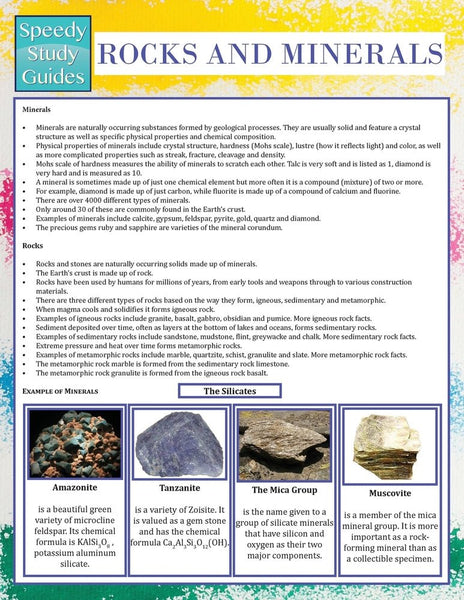 Rocks and Minerals (Speedy Study Guide) – Speedy Publishing LLC